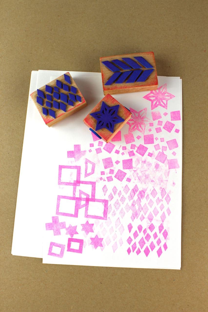 DIY – SELBSTGEMACHTE STEMPEL UND WRAPPING PAPER