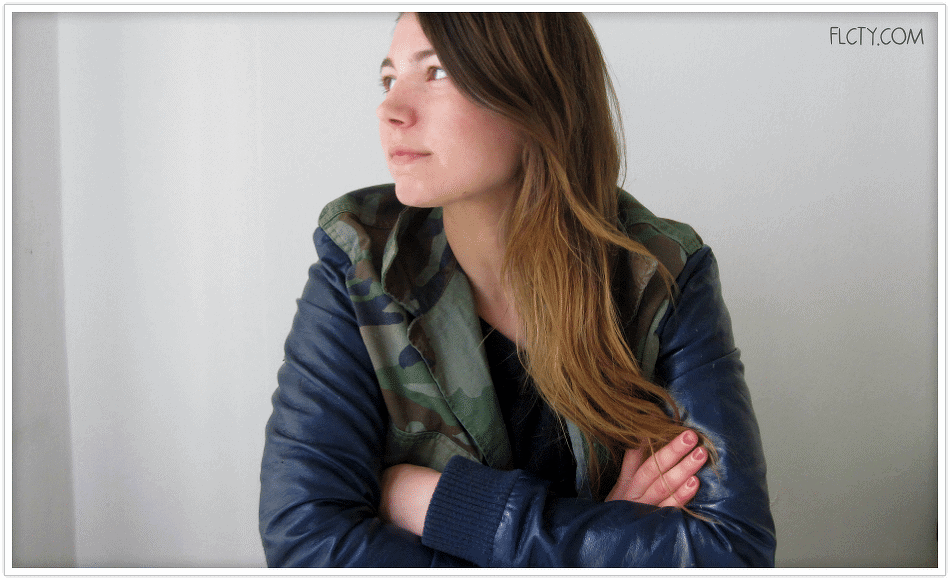 DIY-Parka mit Lederärmeln