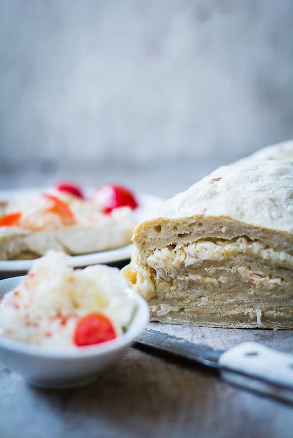 Gefülltes Sauerkrautbrot