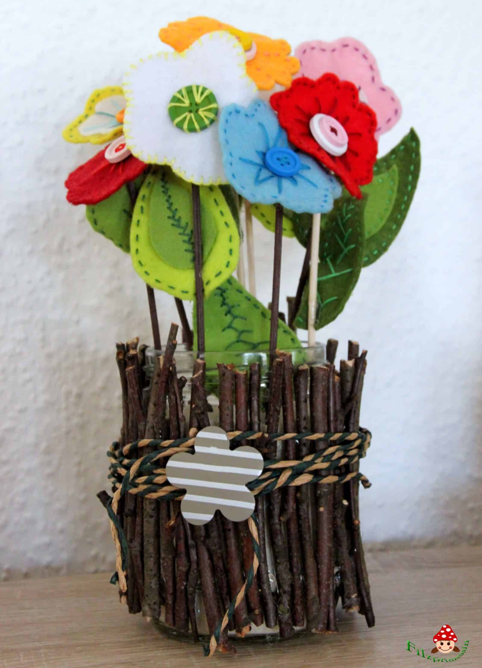 Blumenstrauß aus Filz - Handmade Kultur