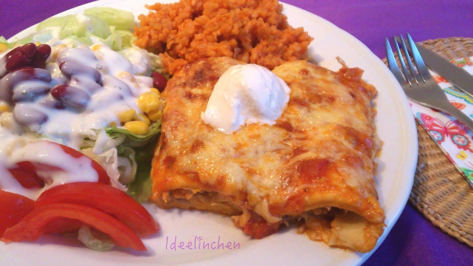 Enchilada de pollo