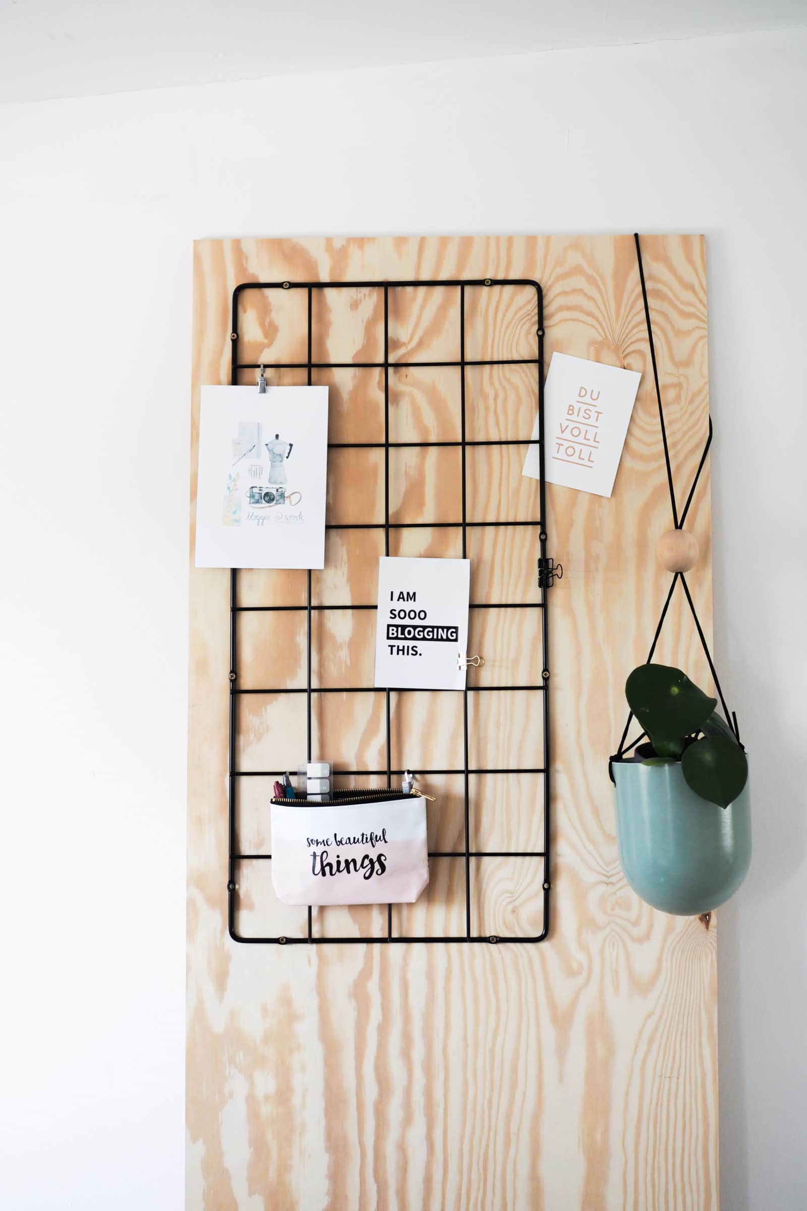 DIY Wand-Organizer / Memoboard - HANDMADE Kultur
