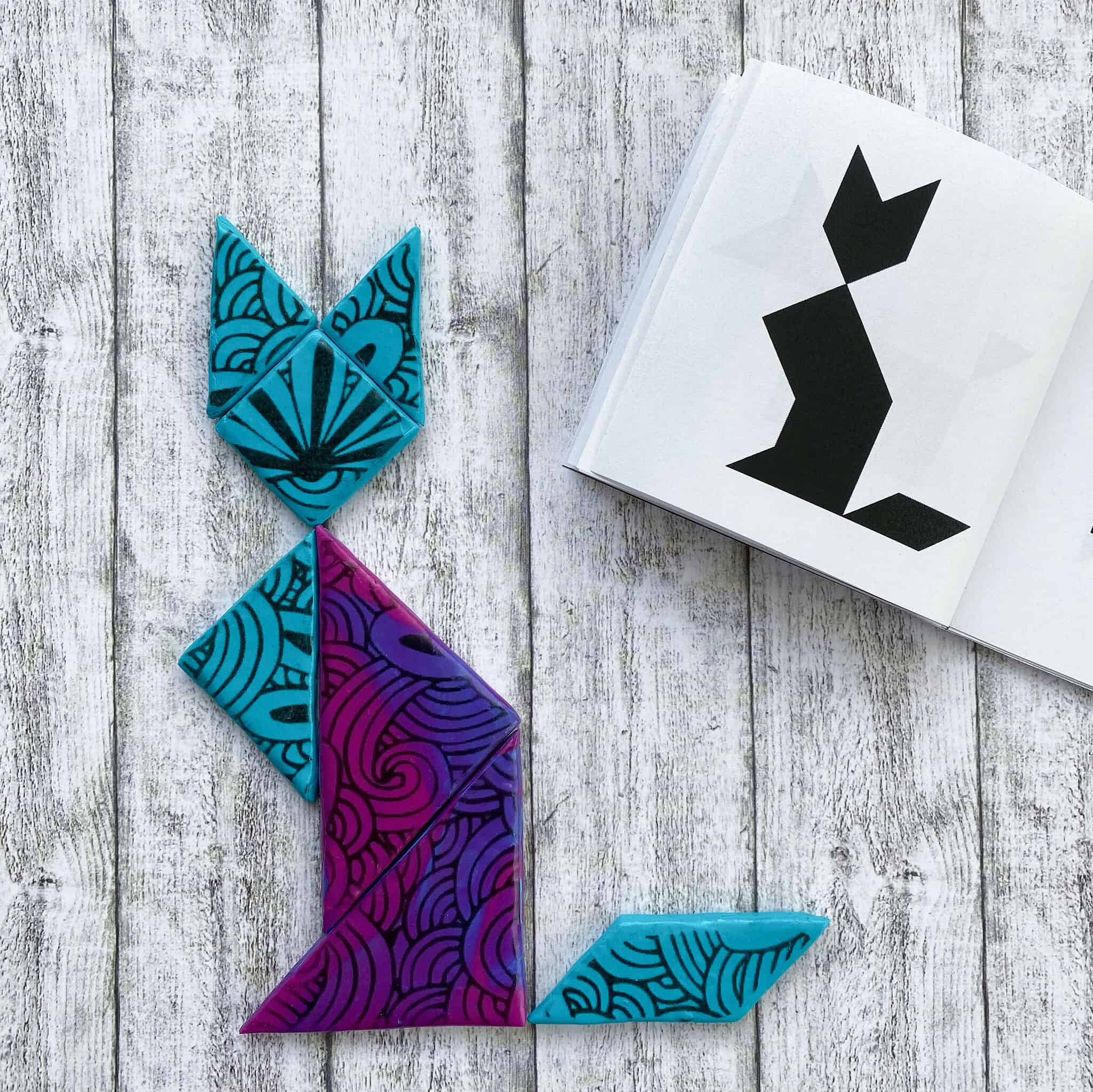 DIY-Tangram mit Muster - HANDMADE Kultur