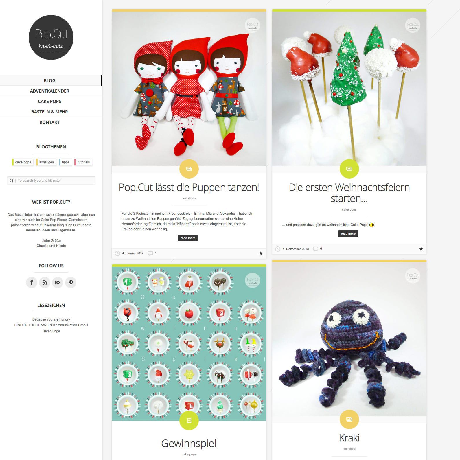 Kreativblog: Pop.Cut - HANDMADE Kultur